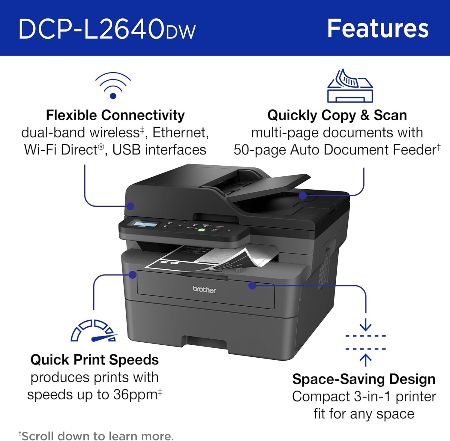 Best Printer in 2026: Brother DCP-L2640DW Review - topbrandspicks.com